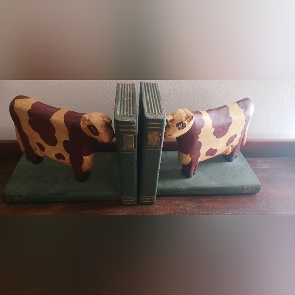 Accents | Vintage Cow Country Farmhouse Bookends | Poshmark
